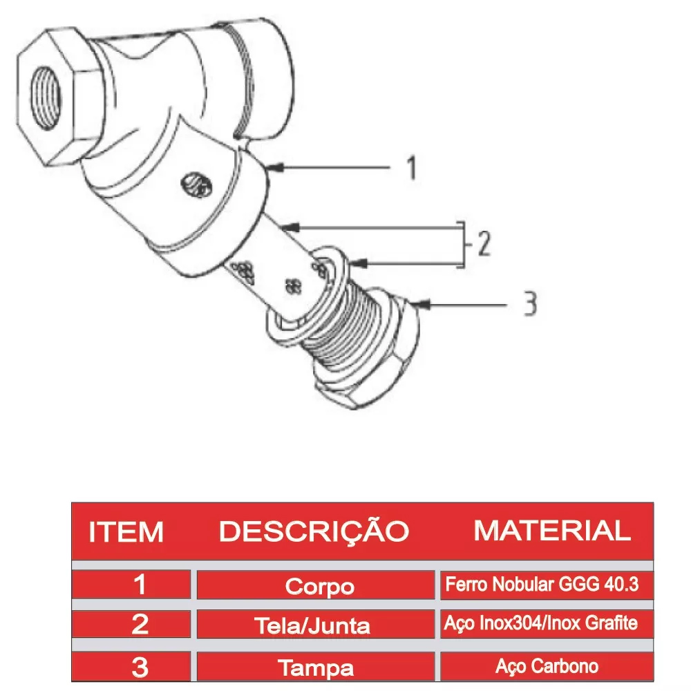 filtro y, filtro tipo y, y-110, pronta entrega, compre agora