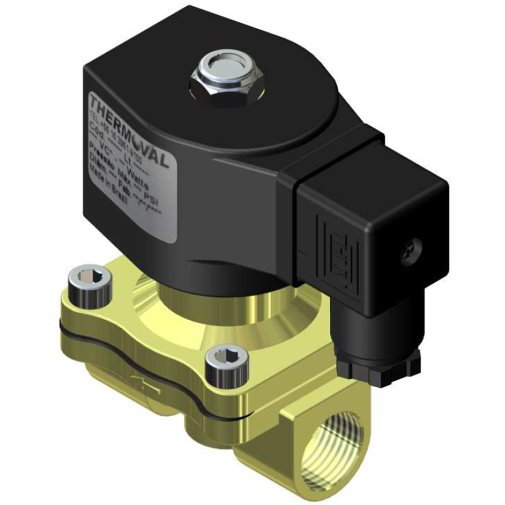 válvula solenoide 2 vias nf 1/2" 24 vcc, válvula solenóide, válvula, solenóide, pronta entrega ...